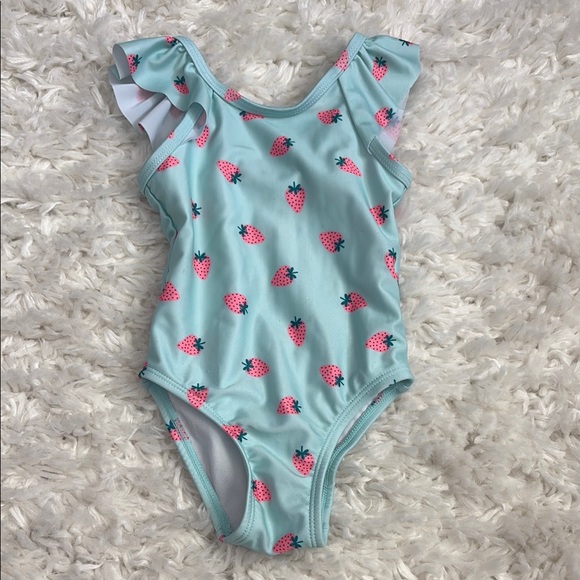 Target | Swim | Target Kids Swim One Piece Aqua With Pink Strawberry ...